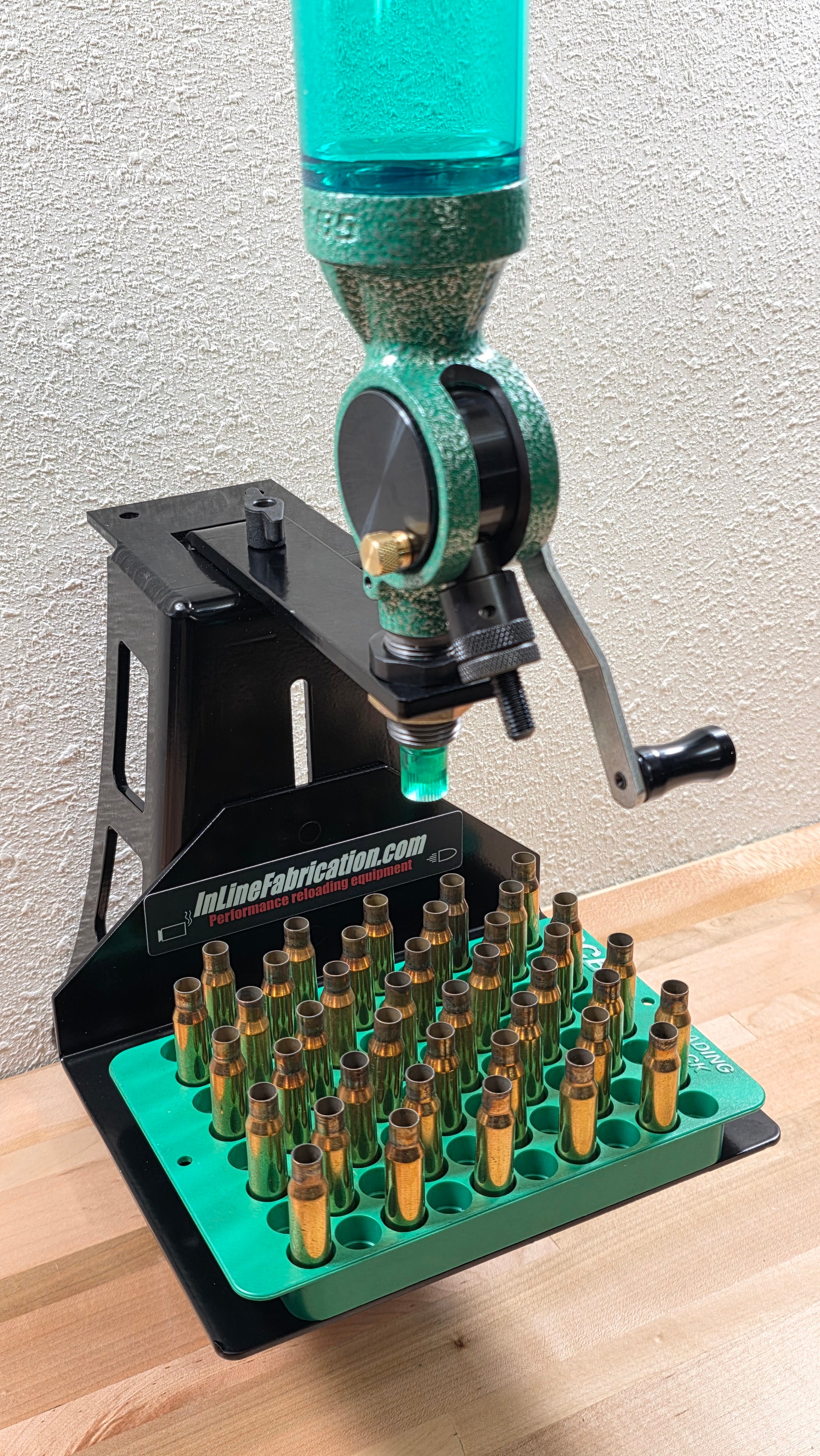 Powder measure stand – Inline Fabrication