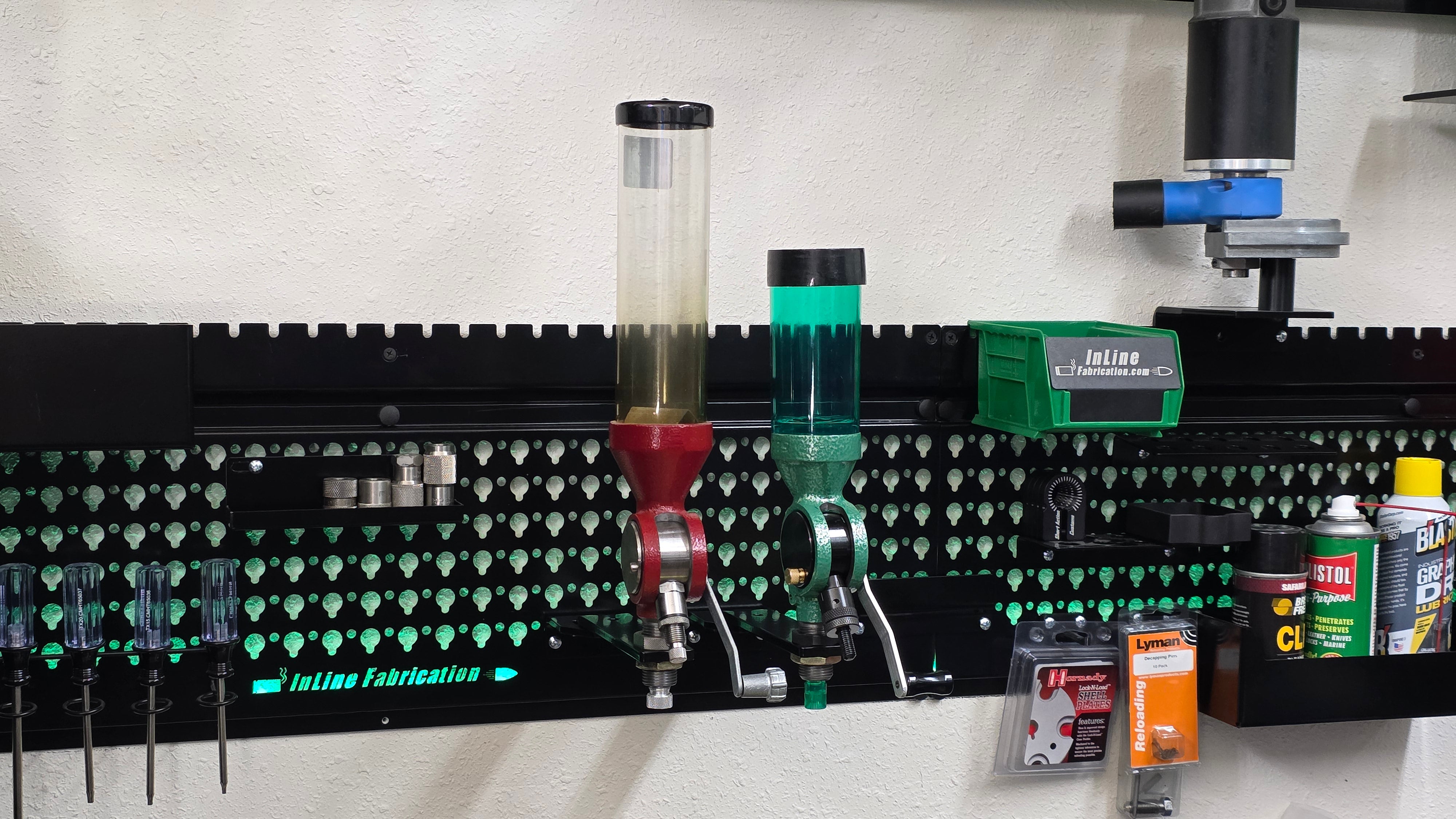 Powder measure stand – Inline Fabrication