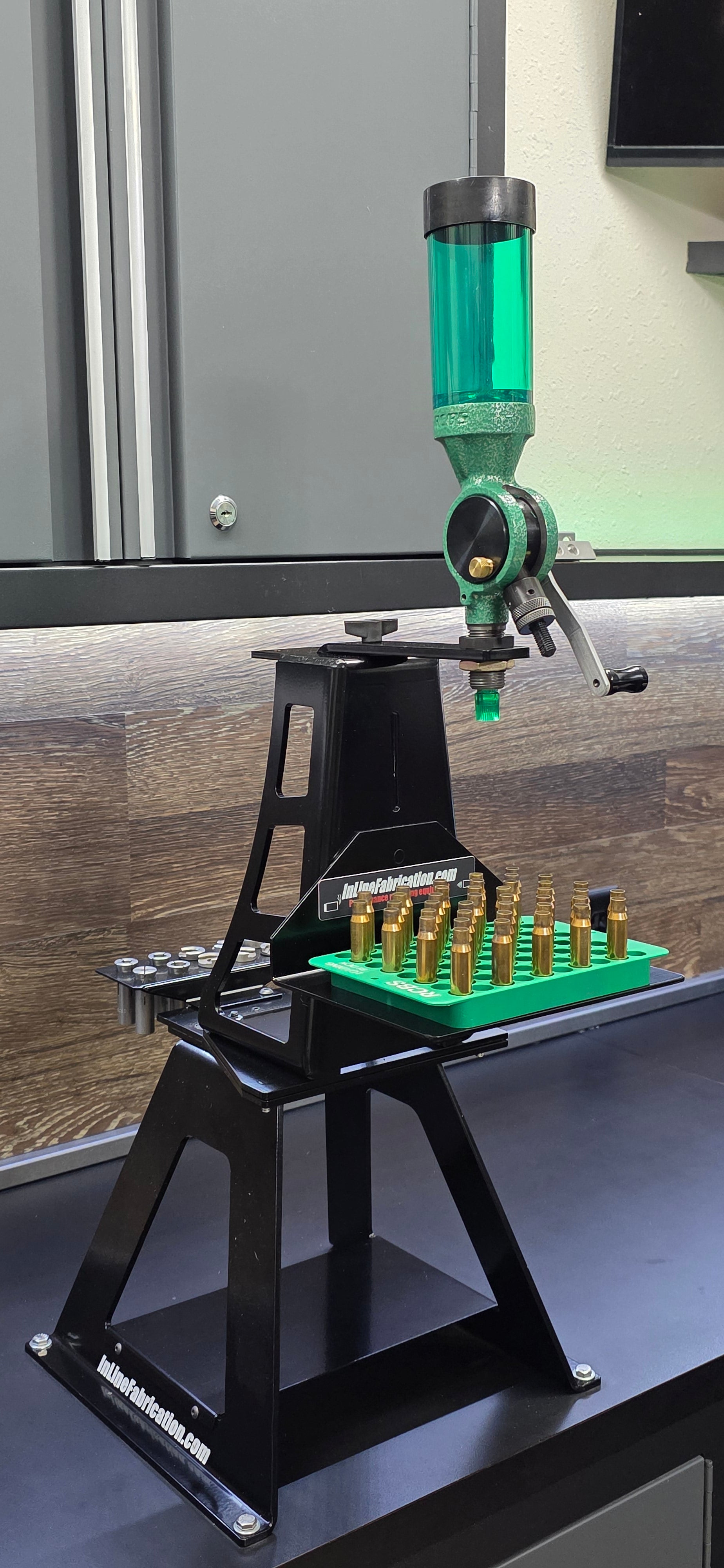 Powder measure stand – Inline Fabrication