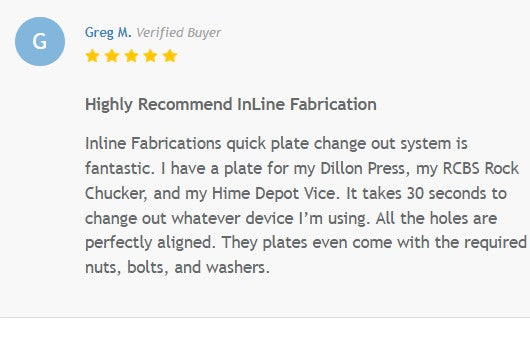 Quick change top plates for Reloading presses & equipment by brand ...